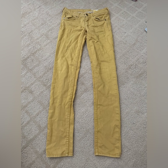 Jeans | Yellow Low Rise Skinny Jeans | Poshmark